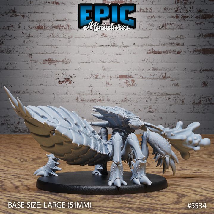 3D Printable Ankheg Set / Insectoid Creature / Ambush Predator Monster / Underground Insect ...